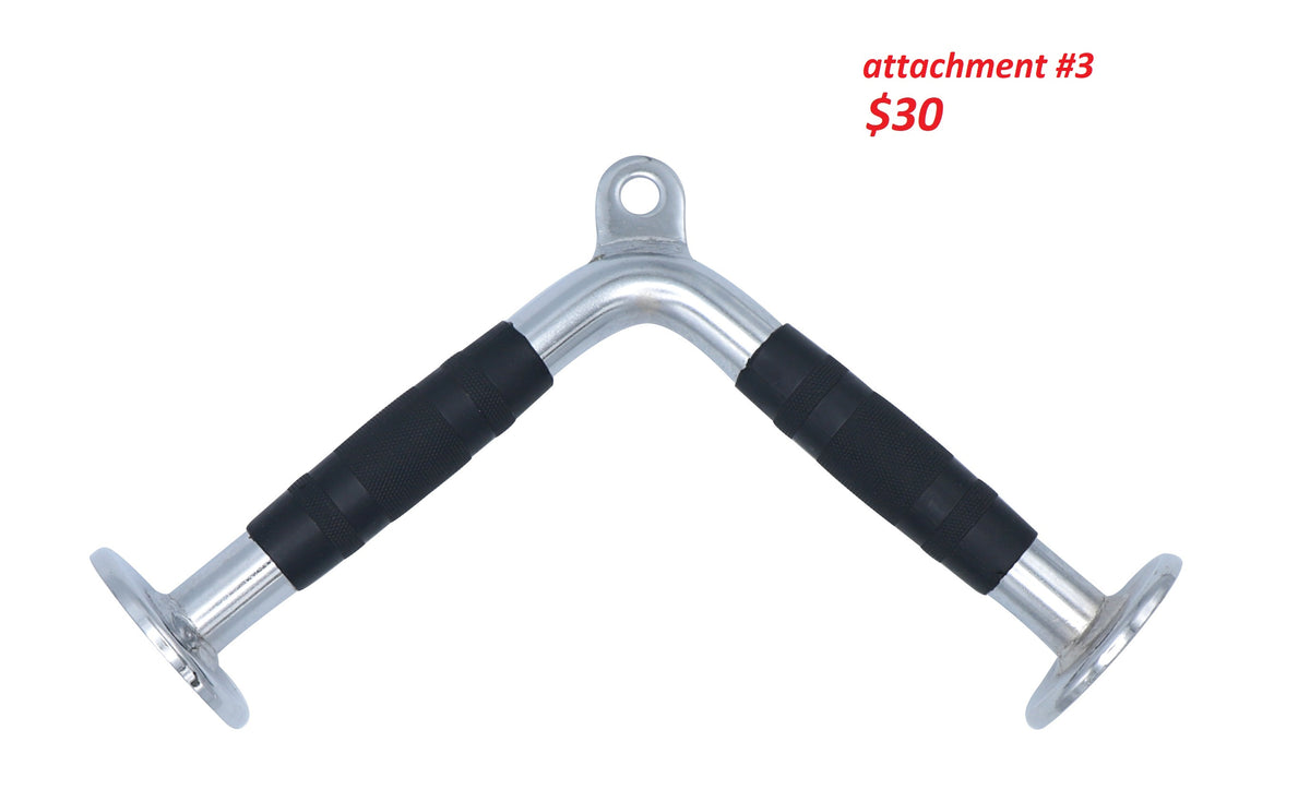 Tricep press-down bar attachment – back4more