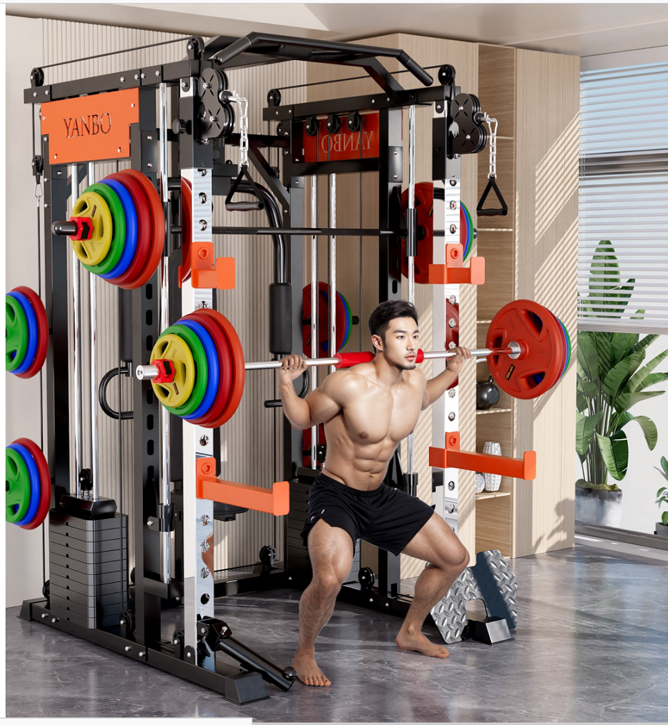 Model J009E functional trainer smith machine 150kg combined weight sta ...